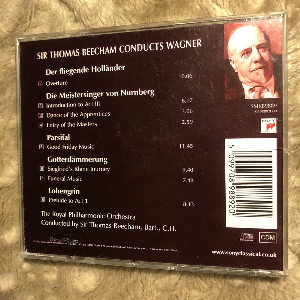 Sir Thomas Beecham Conducts Wagner ROYAL PHILHARMONIC ORCHESTRA ~ 2002 ...