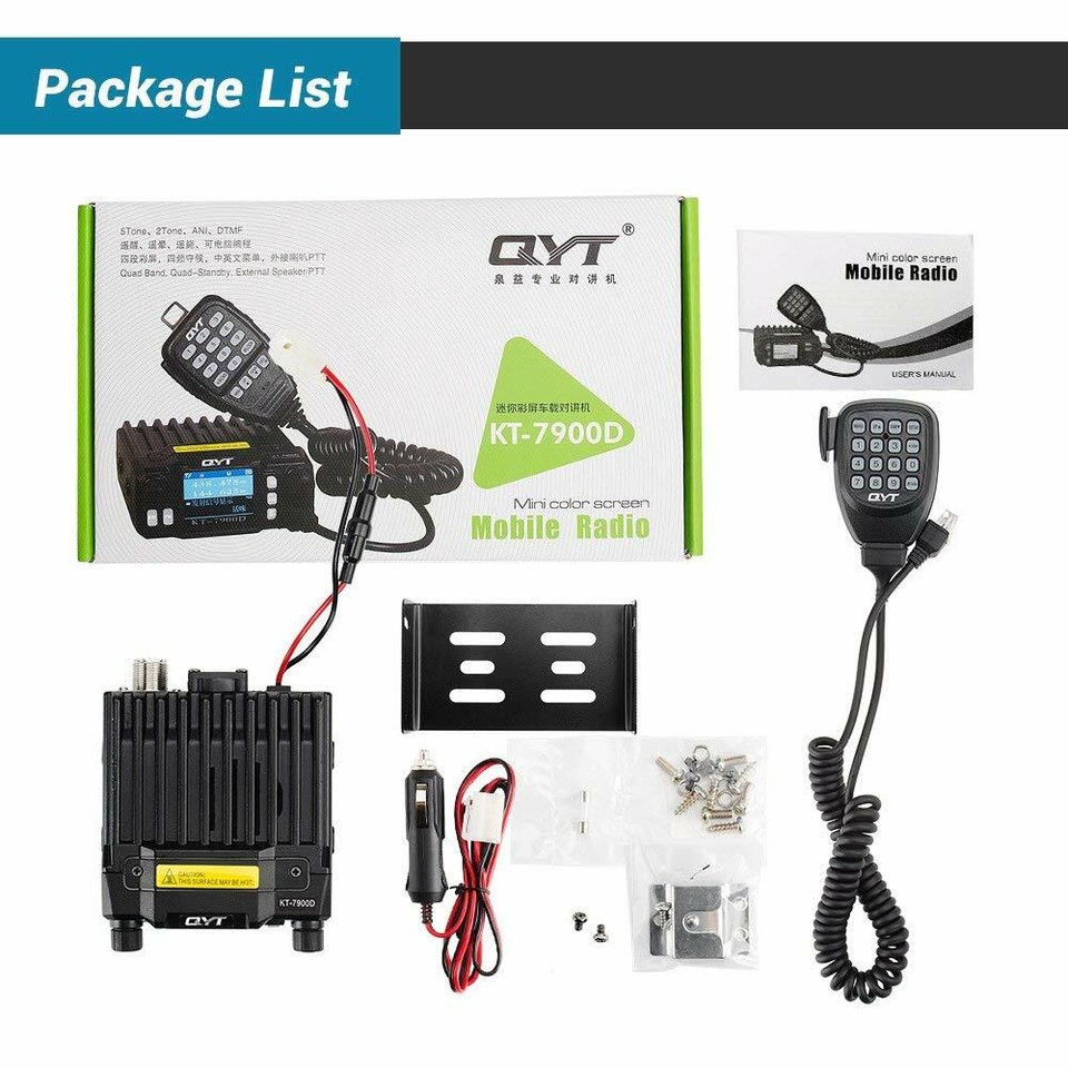 QYT Radio KT-7900D Quad Band Quad-Standby Amateur Mobile Radio Repeater ...