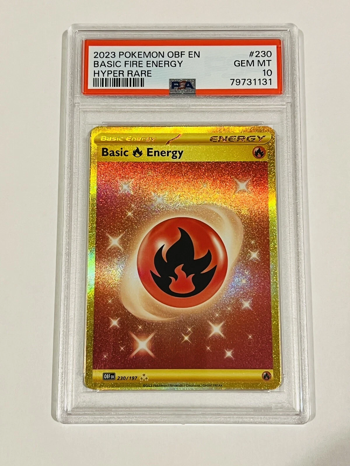 Fire Energy 2023 Scarlet & Violet: Obsidian Flames #230/197 Hyper Rare ...