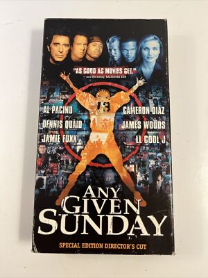 Any Given Sunday (VHS, 2000, Special Edition Directors Cut) Al Pacino ...