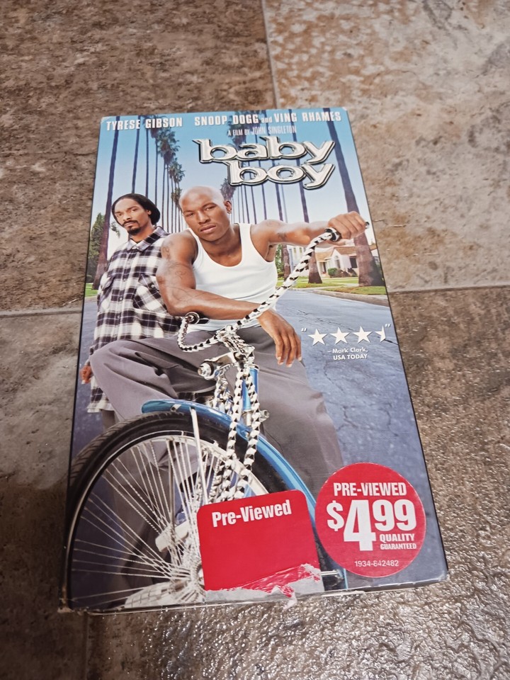 2001 Vintage Baby Boy Movie VHS Tape Snoop Dogg Tyrese Gibson Ving ...