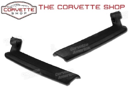 C3 Corvette A Pillar Post Interior Trim Black Pair Left & Right Molding ...