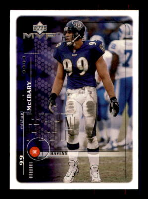 1999 Football Upper Deck MVP Michael McCrary Baltimore Ravens #19 | eBay