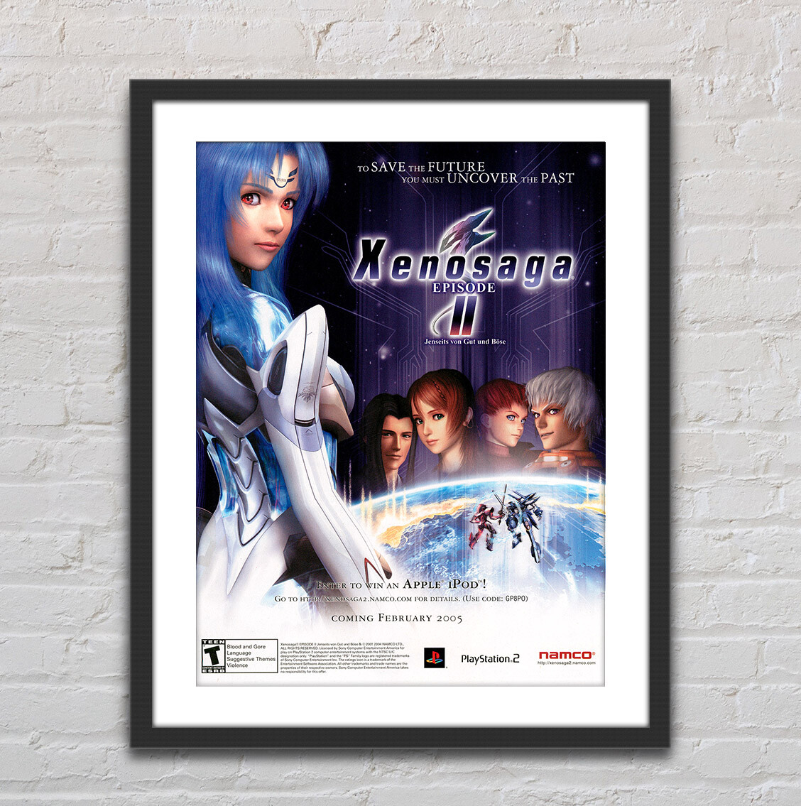 Xenosaga Episode II Playstation 2 PS2 Glossy Promo Poster 18" x 24 ...