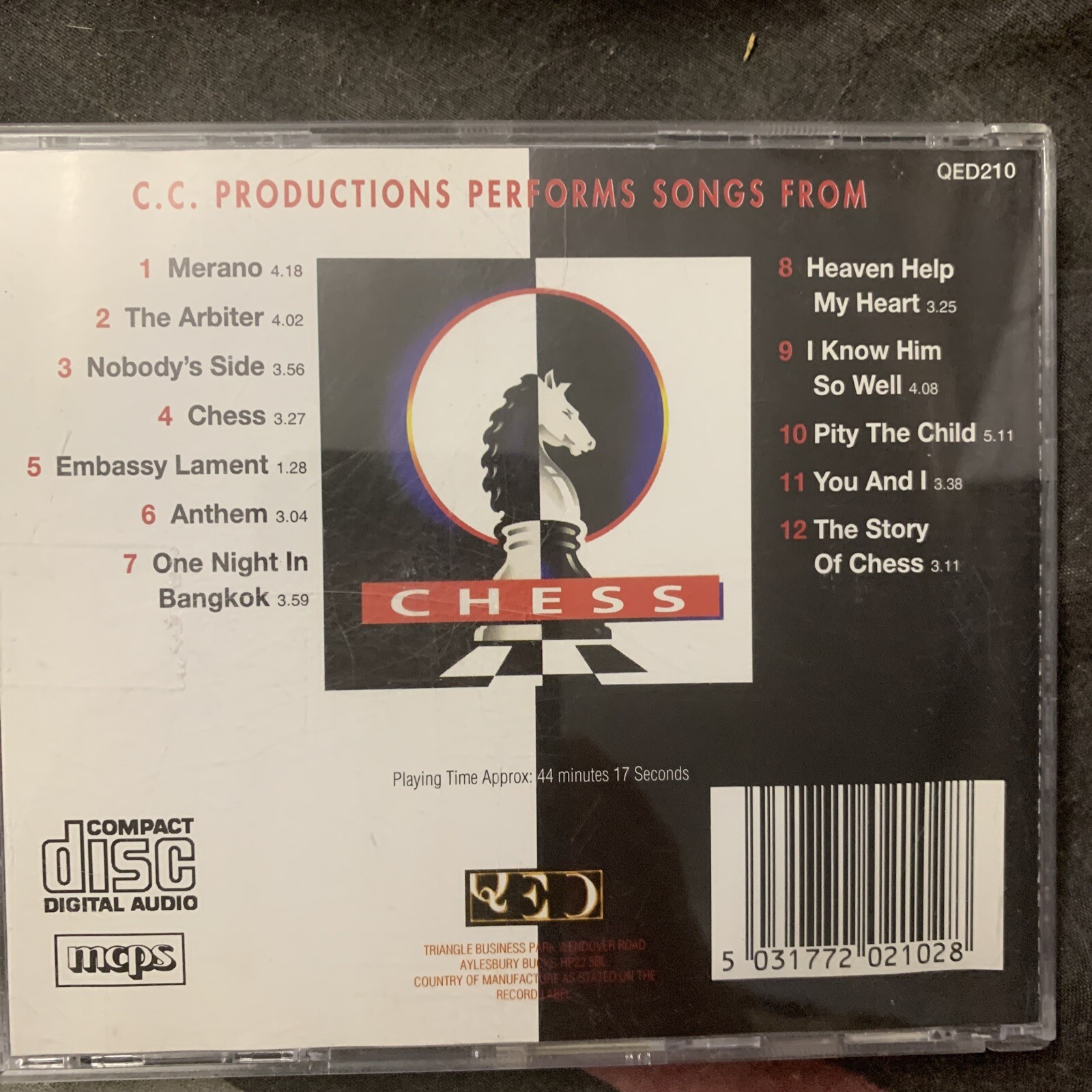 SONGS FROM CHESS - CC Productions CD(b79/19) Free Postage | eBay Australia