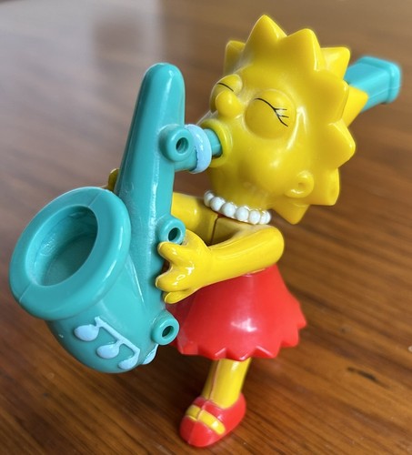 RARE Vintage The Simpsons 1997 Lisa Simpson Saxophone Subway Toy ...