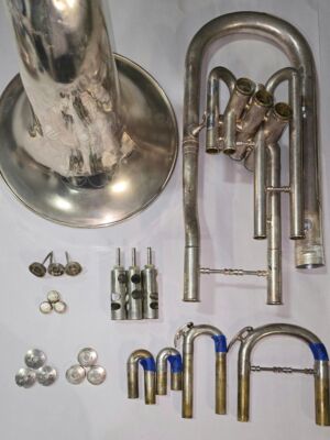 C.G. Conn 3 Valve Silver Detachable Bell Front Baritone -Replacement ...