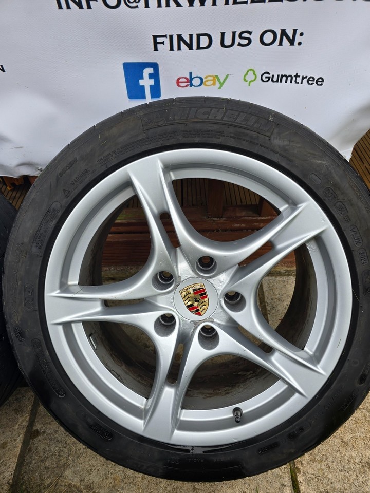 18" PORSCHE CAYMAN 987 S II 2 ALLOY WHEELS N4 TYRES BOXSTER 987 362 137 ...
