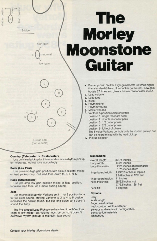 Moonstone Vulcan Electric Guitar Natural Vintage Double Cut Les Paul ...