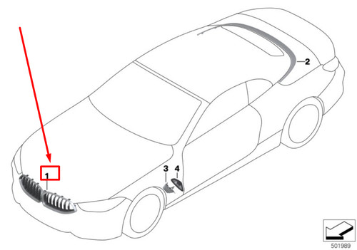 NEU BMW 8 CABRIO G14 FRONTKÜHLERGRILL 8092674 51138092674 ORIGINAL ...