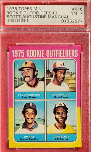 1975 Topps Jim Rice Rookie Mini Psa7 #616 Reds Red Sox | eBay