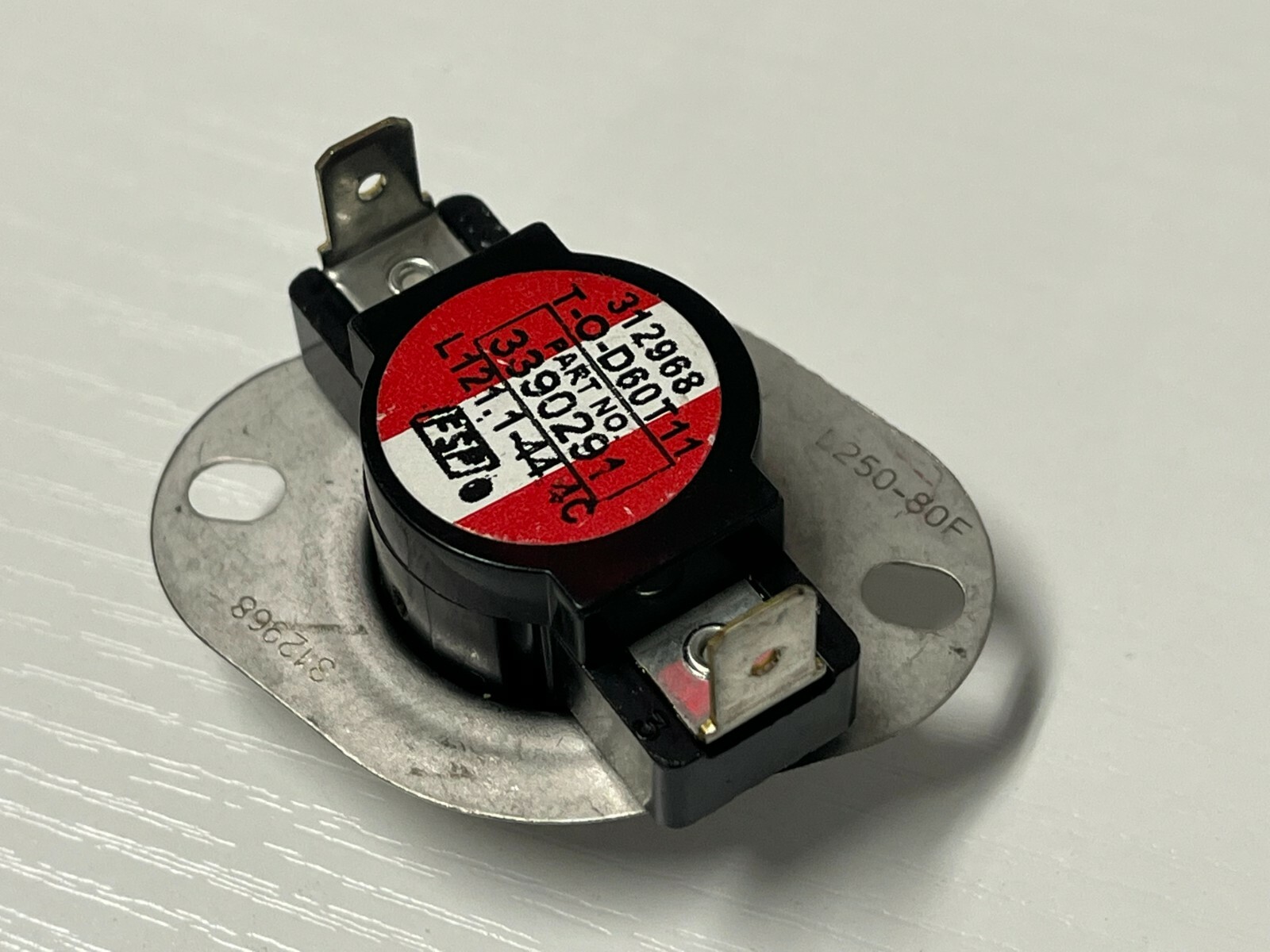 Genuine OEM Whirlpool Dryer High-Limit Thermostat 3390291 | eBay