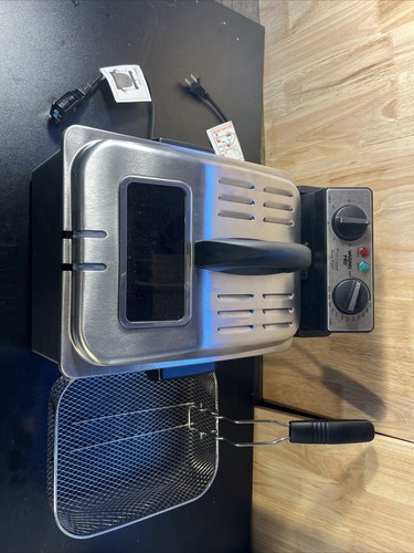 Waring Pro DF250B Professional Deep Fryer Brushed Stainless Steel CLEAN ...