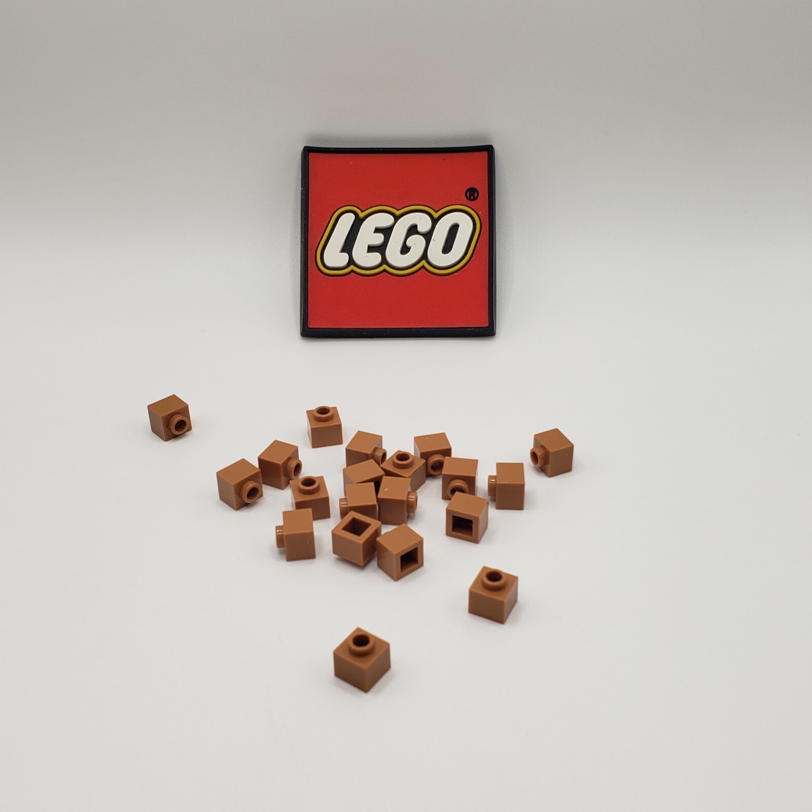 LEGO 1 x 1 x 2/3 Brick w/Open Stud MEDIUM NOUGAT (x20) 86996 NEW PARTS ...