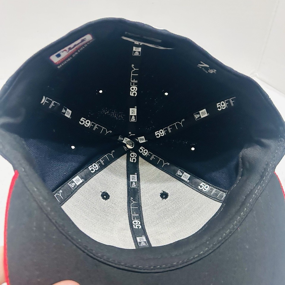 New Era Washington Nationals 2-Tone 59FIFTY Fitted Hat Cap Blue Red 7 3 ...