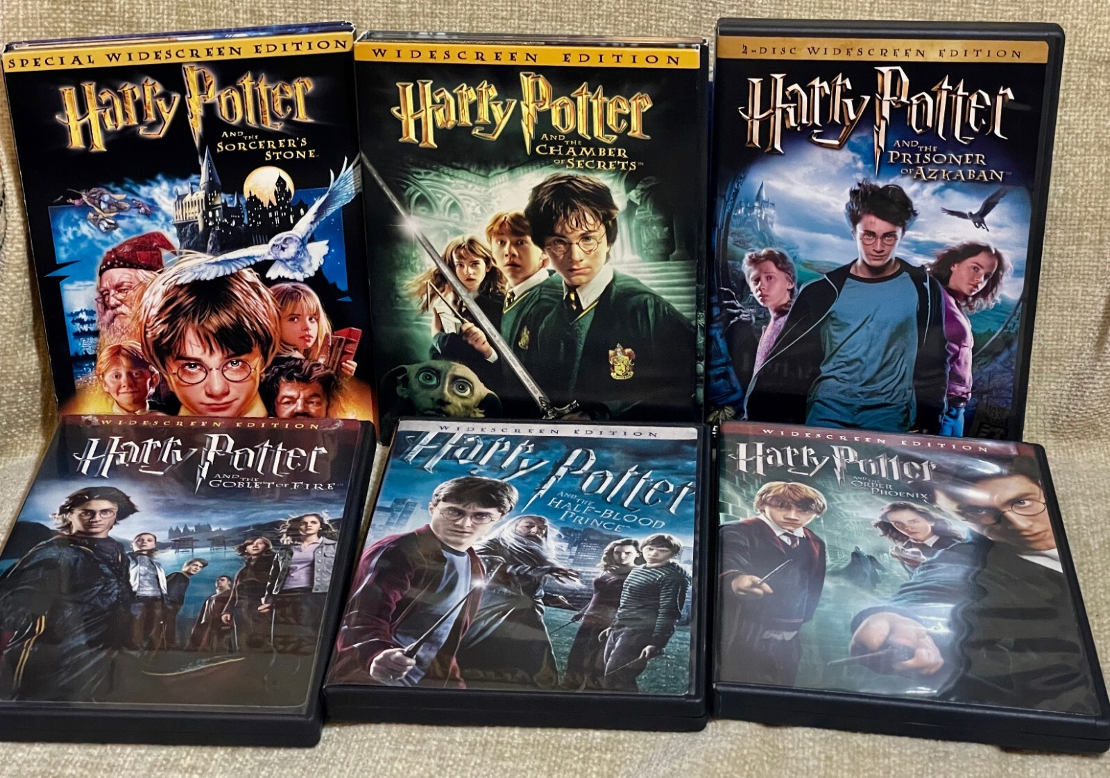 Bundle 6 Harry Potter DVDs Widescreen Edition 9 Discs | eBay