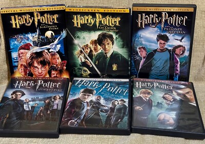 Bundle 6 Harry Potter DVDs Widescreen Edition 9 Discs | eBay