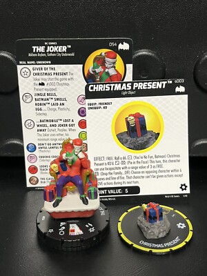 Heroclix Joker 054 & Christmas Present s003 - DC - Batman Animated Set ...