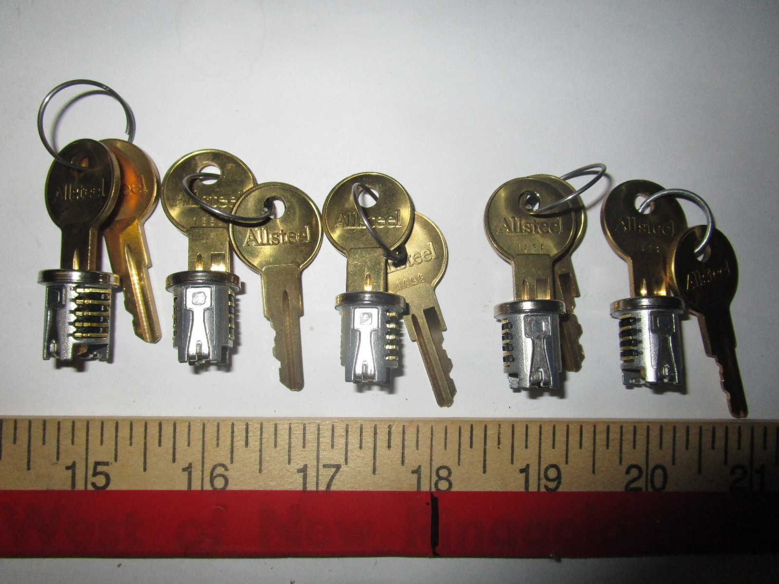 10 Compx Timberline Removable Cylinder Lock Plugs Polished Nickel ...