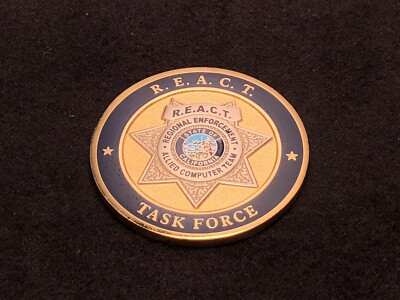 R.E.A.C.T. TASK FORCE California Allied Computer Team TECHNOLOGY Challenge Coin | eBay