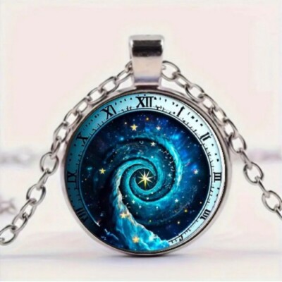 Fantasy Time Reversal Pattern Round Pendant Necklace | eBay