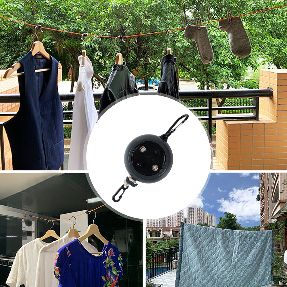 Washing Line with Stainless Steel Clamp Rotating Storage for Travel ...