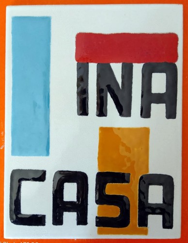 CERAMICA ARTISTICA POLICROMA VINTAGE ANNI 50 PIANO INA CASA DA ...