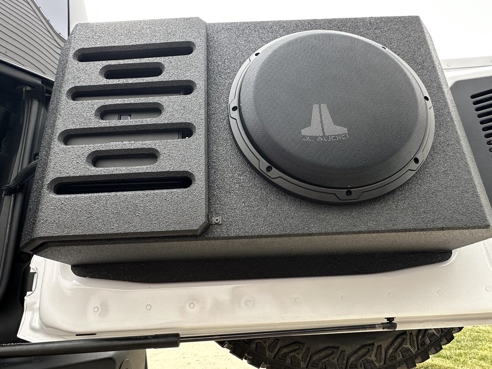 2021-2025 Ford Bronco Tailgate Subwoofer Enclosure Sub Box Single 12” W ...