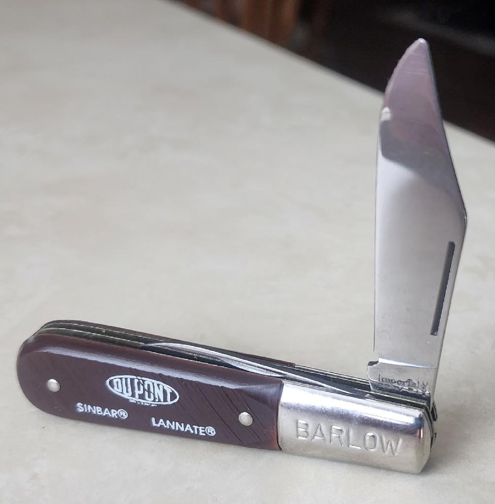 VINTAGE BARLOW IMPERIAL PROV. R.I. DUPONT SINBAR LANNATE FOLDING POCKET ...