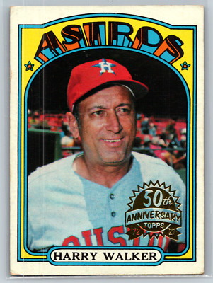 Harry Walker 1972 Topps MGR #249 Houston Astros | eBay