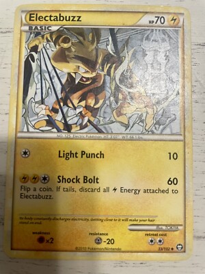 Pokémon TCG Electabuzz HS-Triumphant 33/102 Regular Uncommon HP | eBay