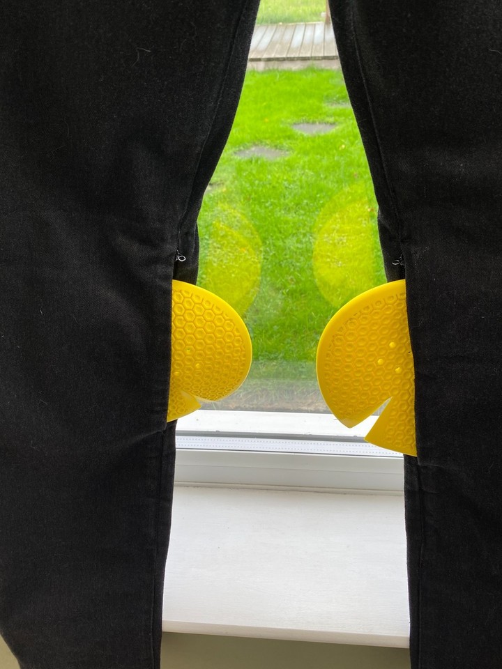 KNOX 32" Single layer Black Jeans D3O Cat A Armour | eBay UK