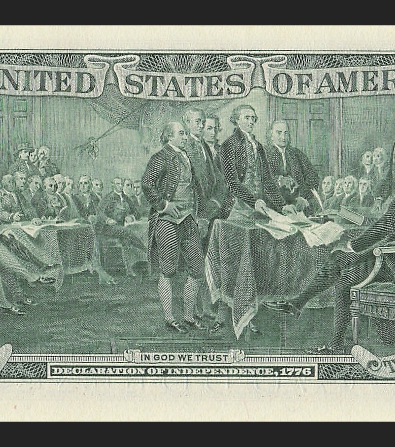 1737 1945 Tombstone Date Fancy Serial Number Date Note Two Dollar Bill ...