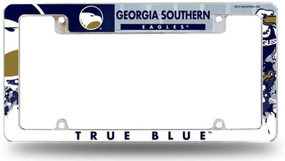 Georgia Southern University Eagles Metal License Plate Frame Tag Cover ...