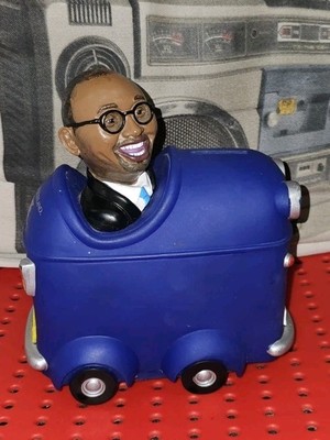 Bank of Scotland/Halifax Money Box, Howard in Blue Car, Collectable V.G ...