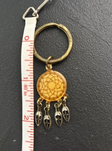 Vintage Keychain DREAM CATCHER Key Ring Metal & Enamel Fob Native ...