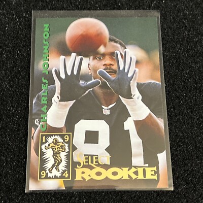 1994 Select Rookie RC #201 Charles Johnson Pittsburgh Steelers MN-Mint ...