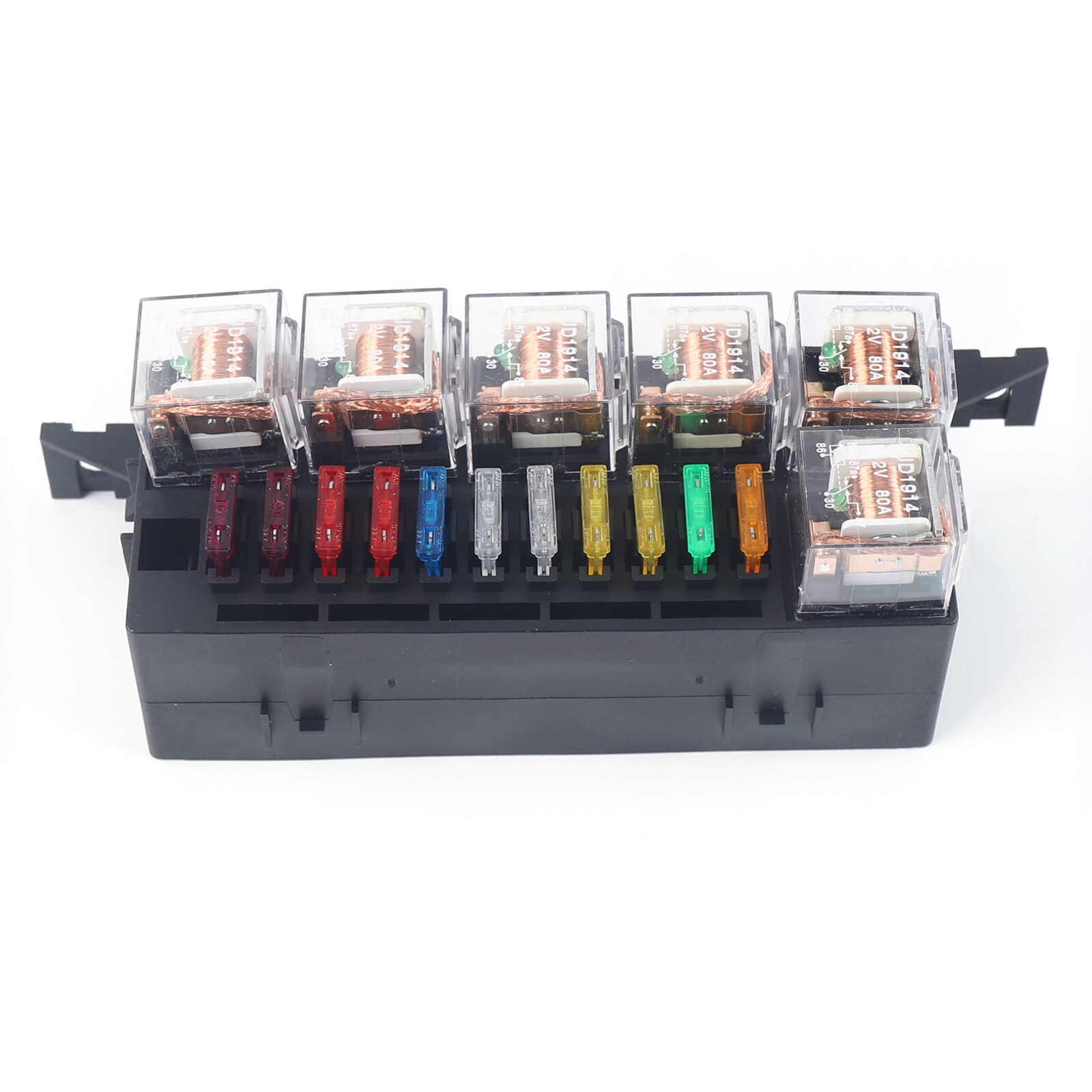 Auto Car Fuse Relay Panel Box W/ 11 Fuses Universal Block Holder 12V | eBay