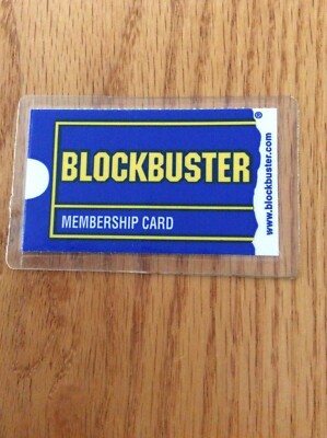 VINTAGE ORIGINAL BLOCKBUSTER VIDEO LAMINATED MEMBERSHIP CARD | eBay