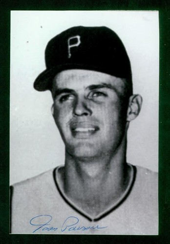 #1018, 4" x 6" Photo Card, Signed-Autographed, Tom Parsons, Pittsburgh ...