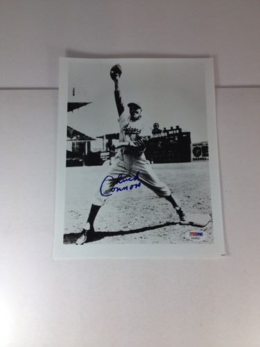 The Finest, Chuck Connors Autograph 8X10 Brooklyn Dodgers Photo PSA ...