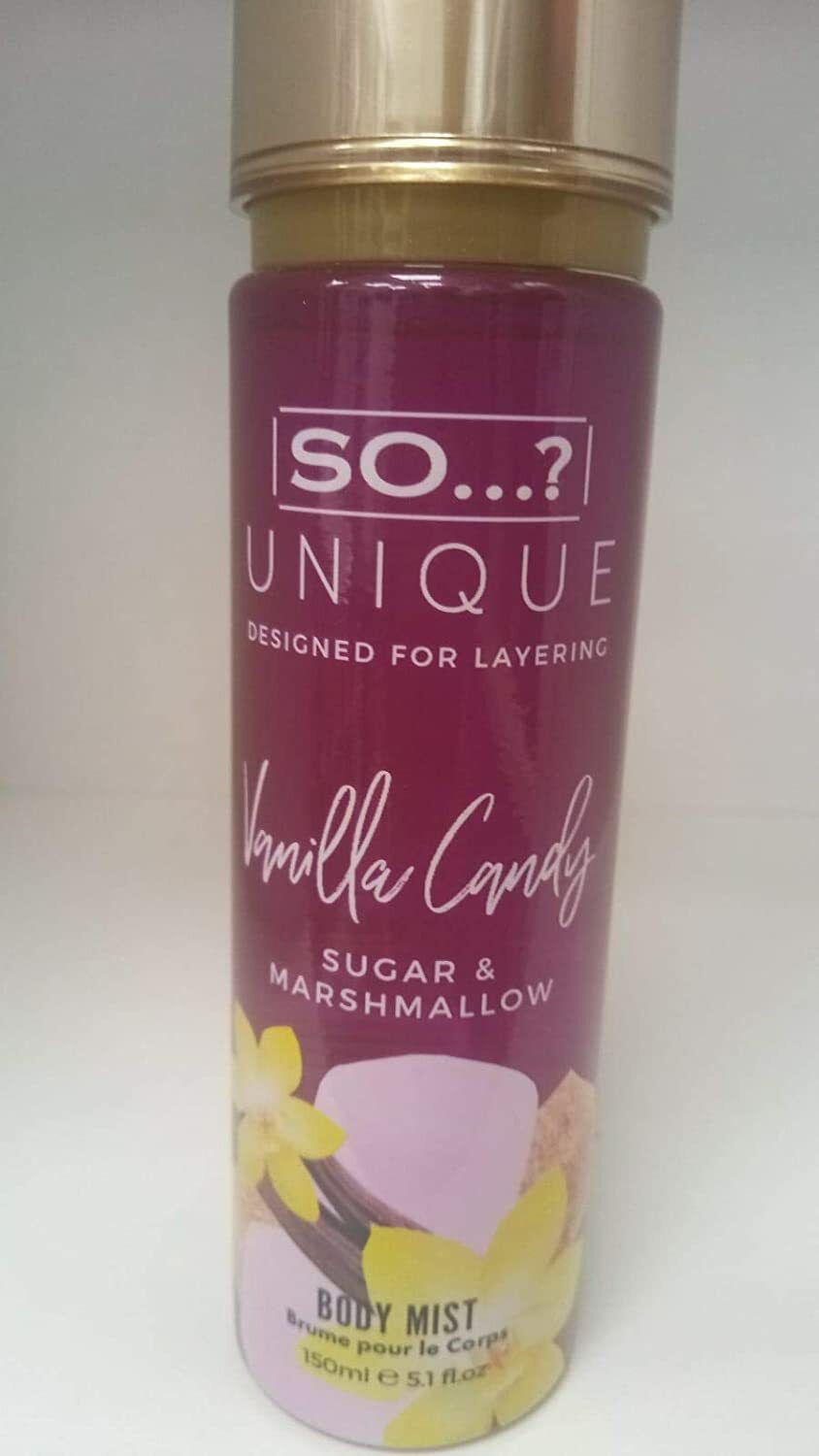 SO Unique Vanilla Candy, Sweet Pea, Romantic Bloom, Body Spray Mist ...