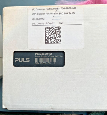 PIC240.241D PULS POWER SUPPLY (Brand New, No Box) | eBay