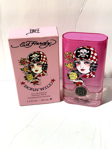 Ed Hardy Born Wild Women Perfume Eau De Parfum Spray 3.4oz / 100ml NIOB ...