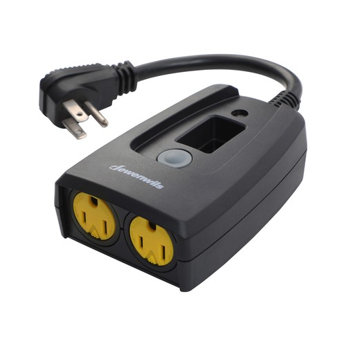 Waterproof Outdoor Timer Plug in Countdown for Christmas String Lights ...