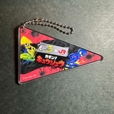 E147 Splatoon 3 x JR Kyushu Japanese Nintendo Acrylic Pennant Keychain ...