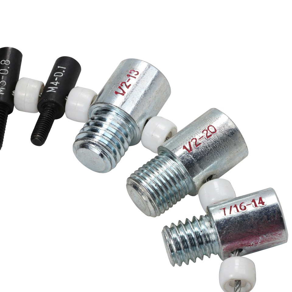 Thread Checker Combo Metric Inch & SAE Bolt, Nut Gauges 6-32 - 1/2, M4 ...