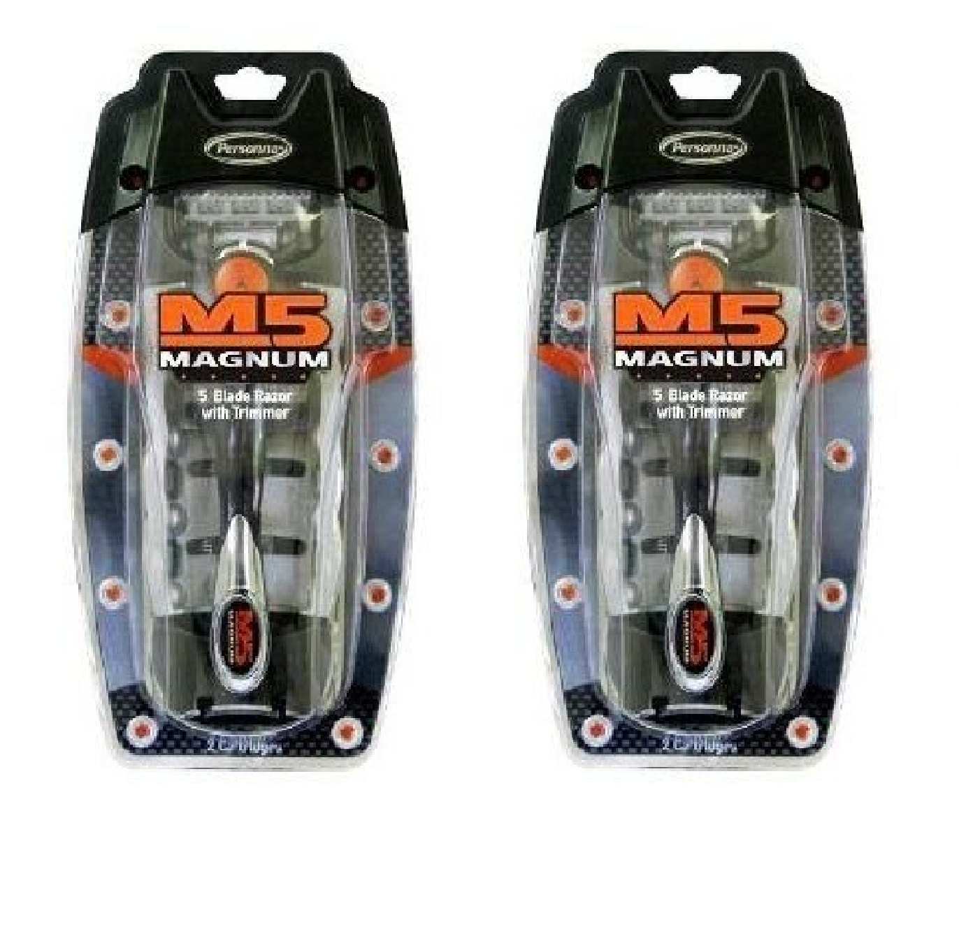 Personna M5 Magnum 5-blade Razor with Trimmer In Travel Case 1 Ea (2 ...
