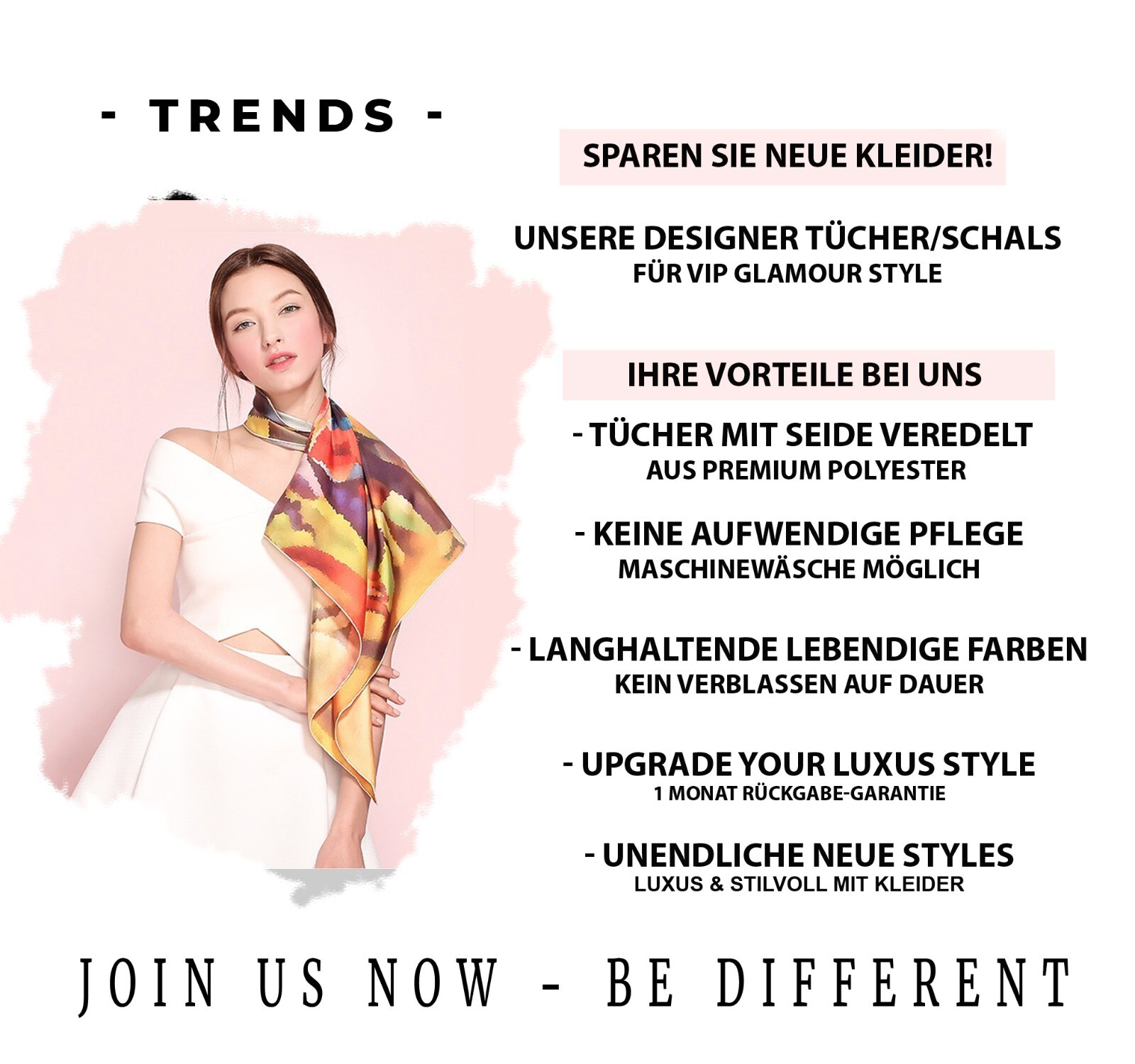 edel Halstuch Seide 180x90 orange Seidenschal Seidentuch Tuch ...