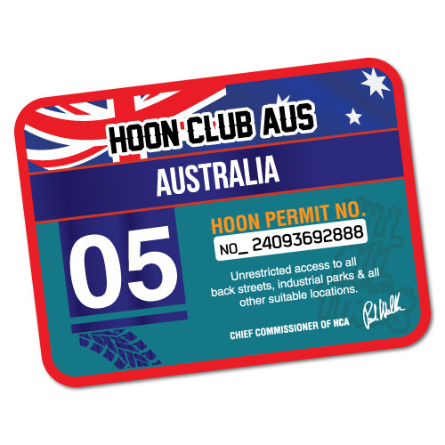 Hoon Club Aus Permit Sticker Aussie Car Flag 4x4 Funny Ute #6887EN | eBay